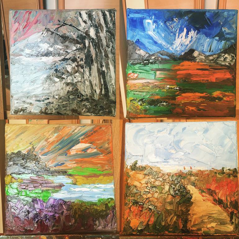 4 Seasons Painting by Lydia von Landenberg | Saatchi Art