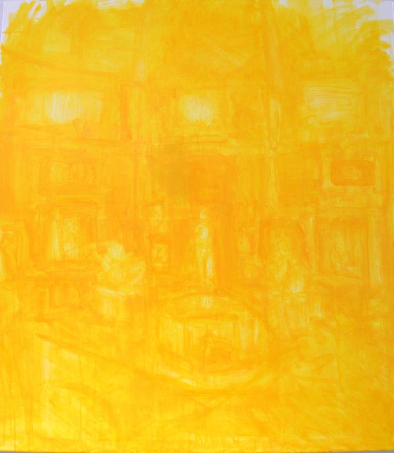 Yellow renaissance Painting by Manuel Larralde | Saatchi Art
