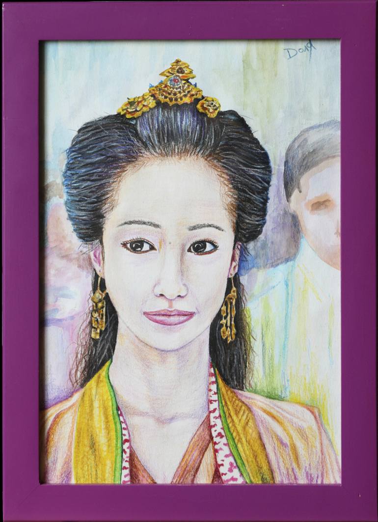 The girl from China Painting by Evgeny Dolya | Saatchi Art