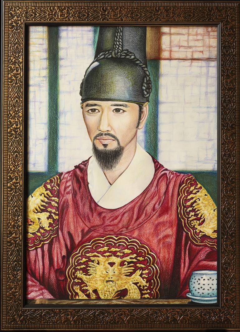 The emperor of Joseon Painting by Evgeny Dolya | Saatchi Art