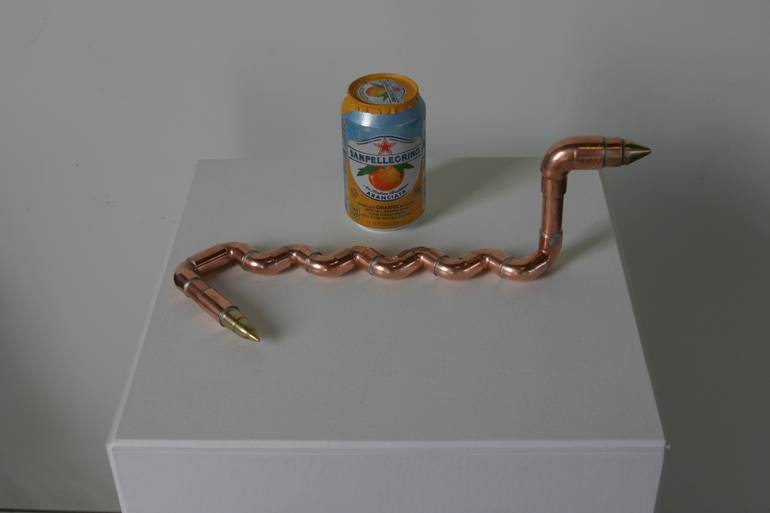 Copper Snake Sculpture by Michael Cerbone | Saatchi Art