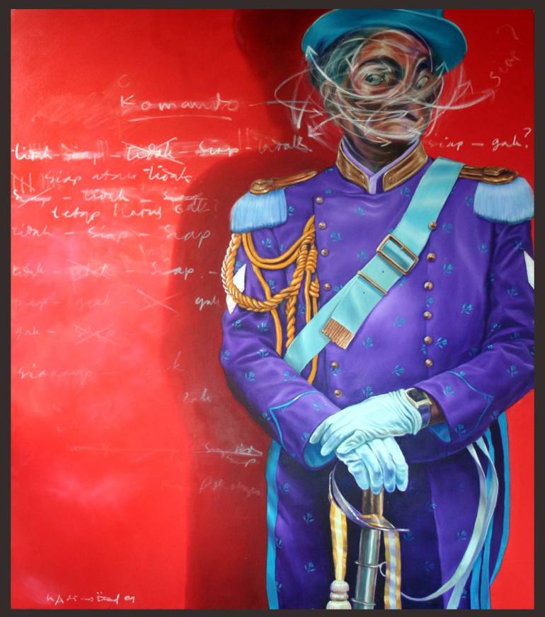 Face on-off#3 Soldier of for You Painting by Hadi Masoed | Saatchi Art