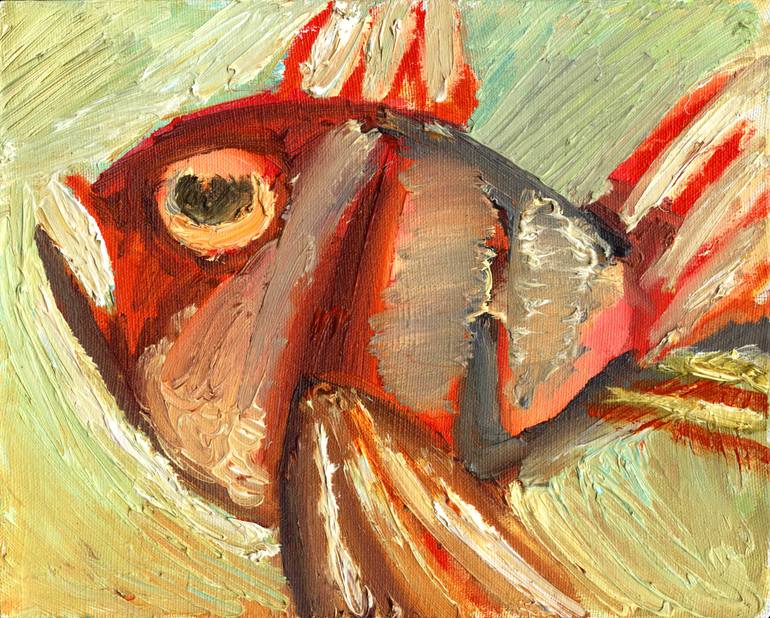 Angry perch Painting by Petr Ldin | Saatchi Art