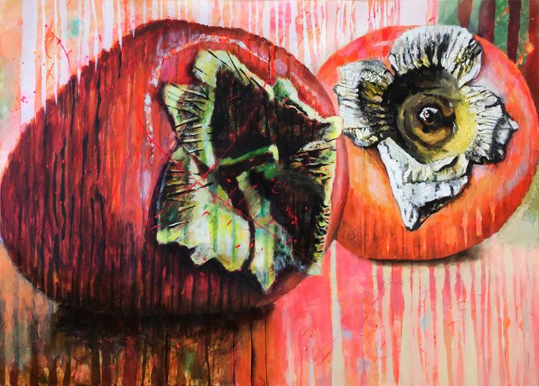 PERSIMMON Painting by Petr Ldin | Saatchi Art