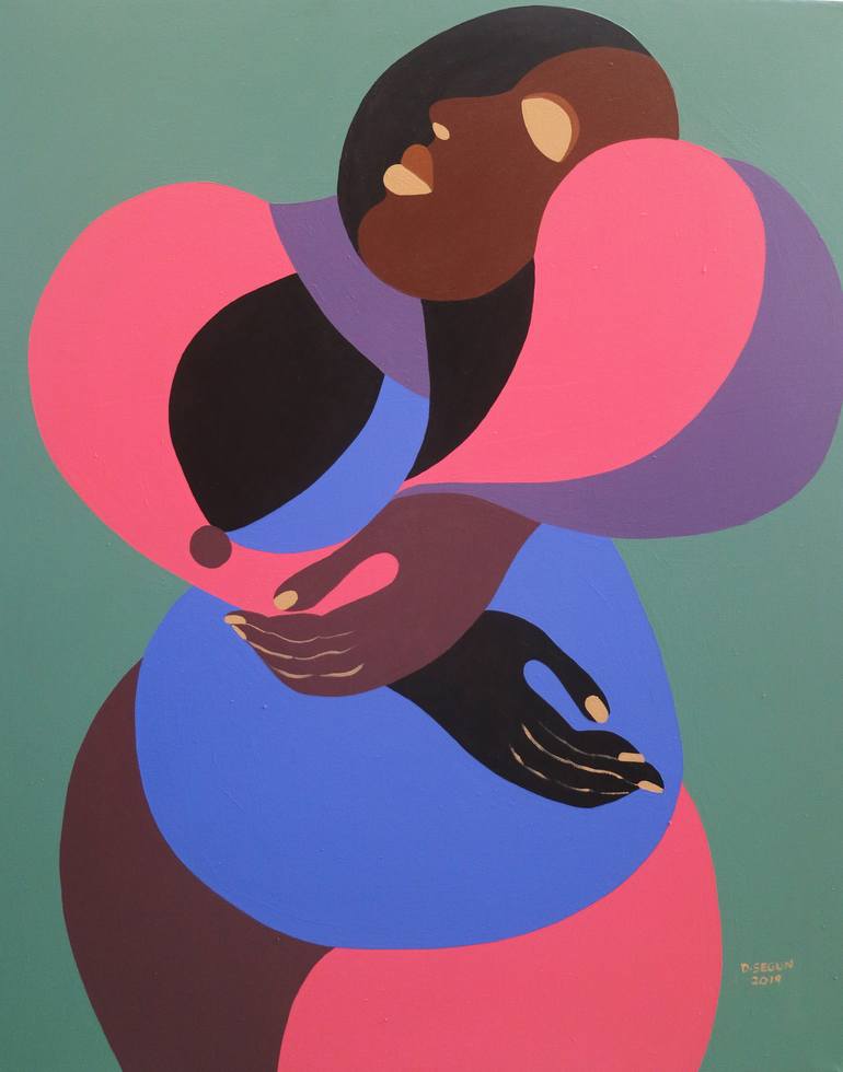 BLOATED Painting by Deborah Segun | Saatchi Art