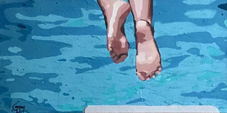 Jump! Painting by Lynda Gagnon | Saatchi Art
