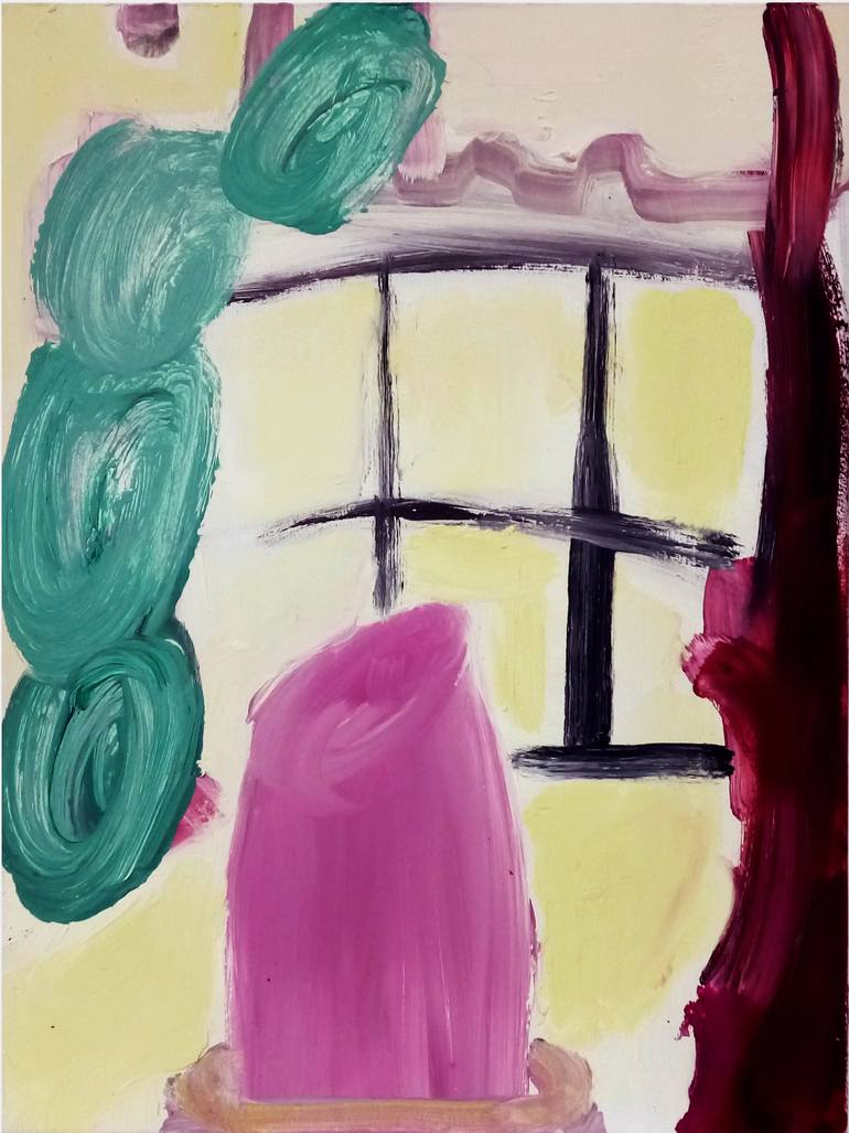 Abstract series - no.20. - 'The window' Painting by Piafrem Opt ...