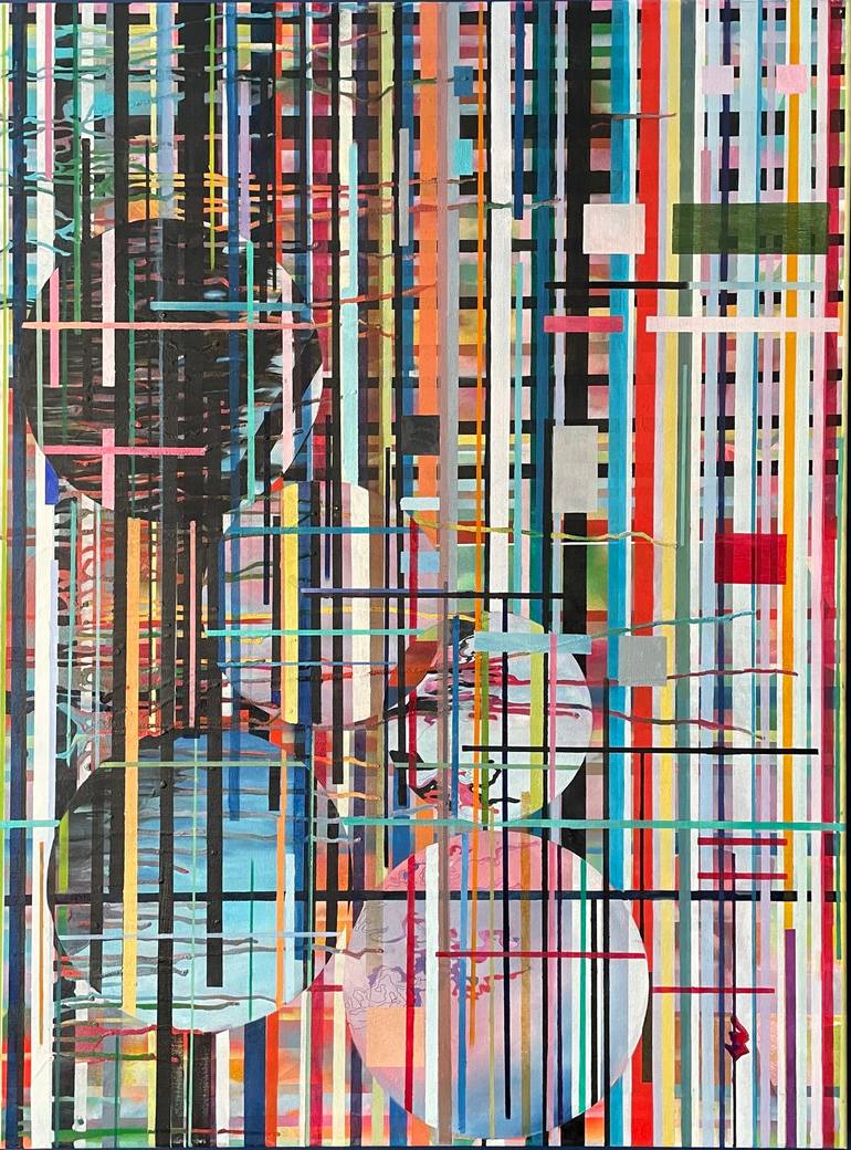 Two Metres Apart Painting by Nicky Gabris | Saatchi Art