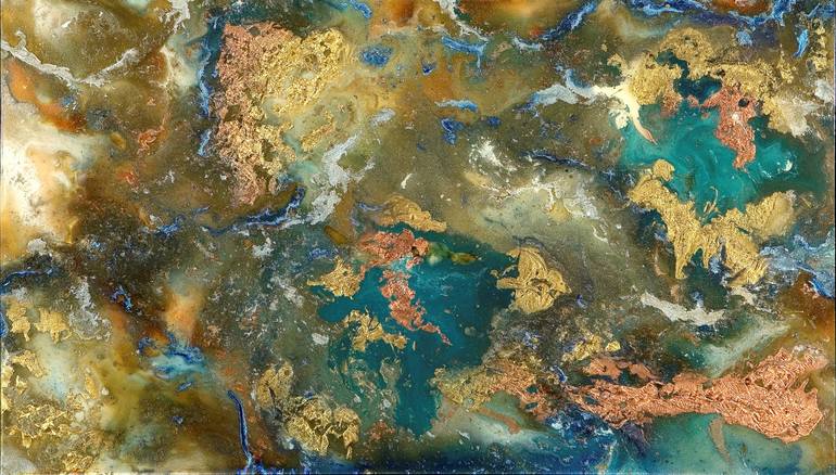 Whiskey Improv Painting by Hannah Friel | Saatchi Art