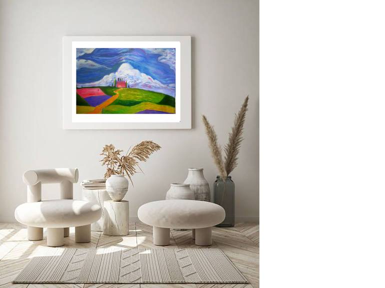 Colorful spring landscapes. Painting by Raquel Sarangello | Saatchi Art
