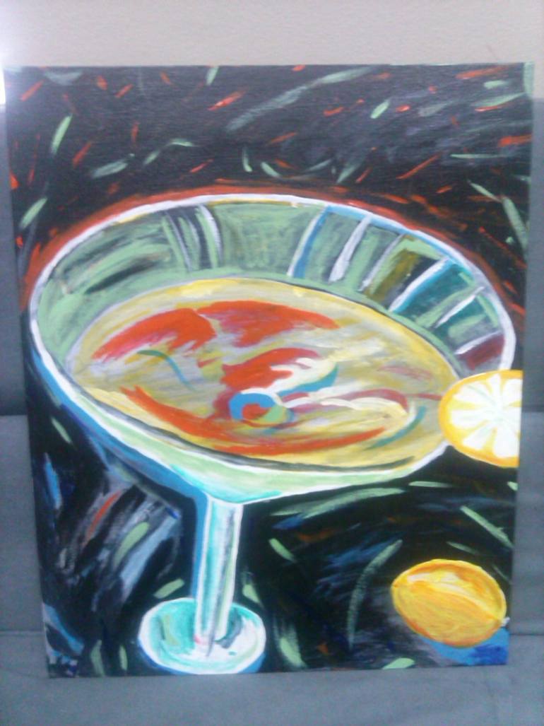 Cosmic Lemon Drop Painting by Joshua Thunderbird | Saatchi Art