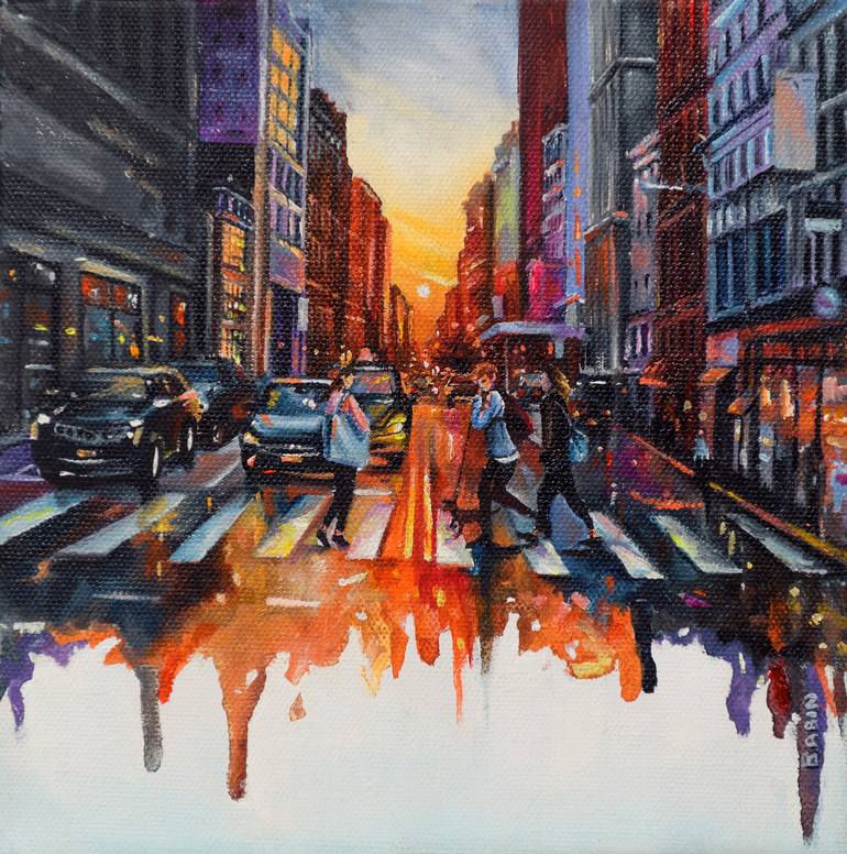 End of the Work Day Painting by Whitney Babin | Saatchi Art