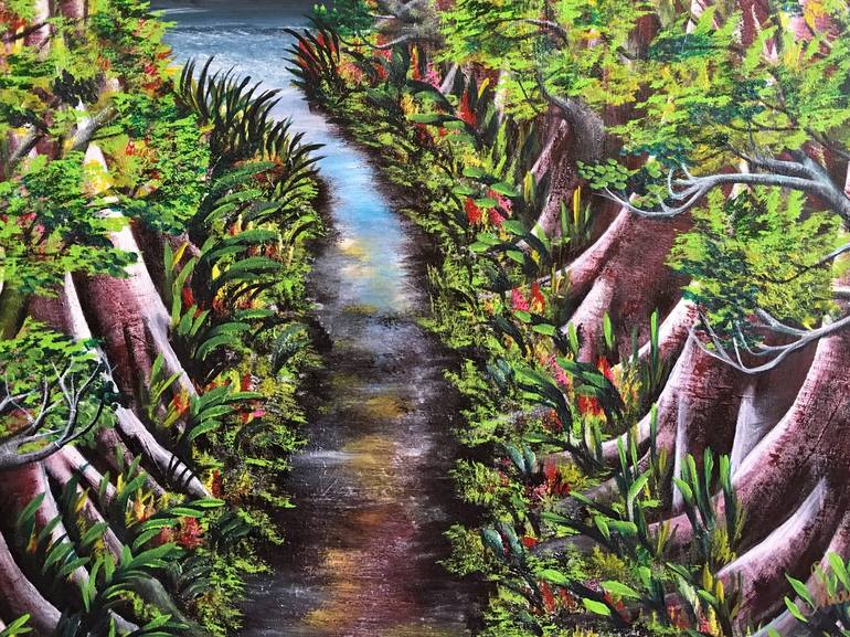 Rio Amazonas Florestas Painting by Maria Purcina Ferriera Prata ...