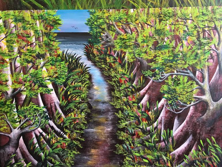 Rio Amazonas Florestas Painting by Maria Purcina Ferriera Prata ...