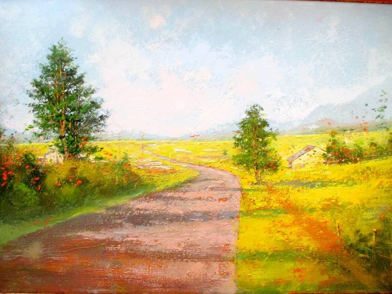 Sunny Fields Painting by Sergey Osipov | Saatchi Art