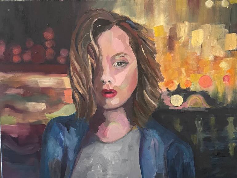 OUT OF THE BLUE Painting by Benita Garvin | Saatchi Art