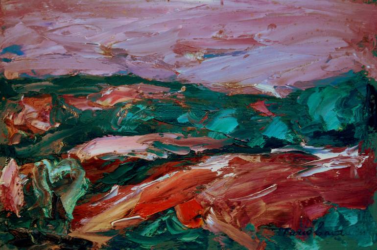 landscape (1990) Painting by Furio Cavallini | Saatchi Art