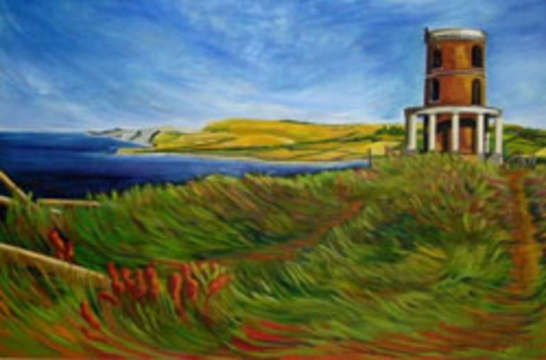 Clavell Tower Painting by Angela Matthews | Saatchi Art