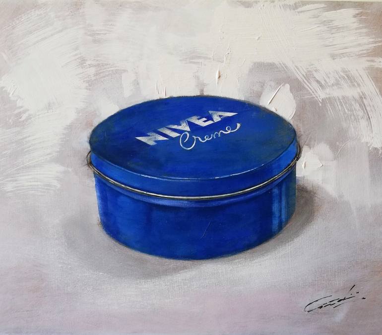The Blue Box Painting by José Vicente Cascales Mascarell | Saatchi Art