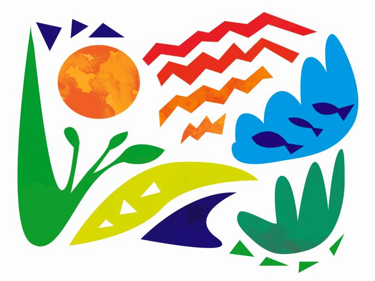 The Five Elements Painting by Milena MM | Saatchi Art