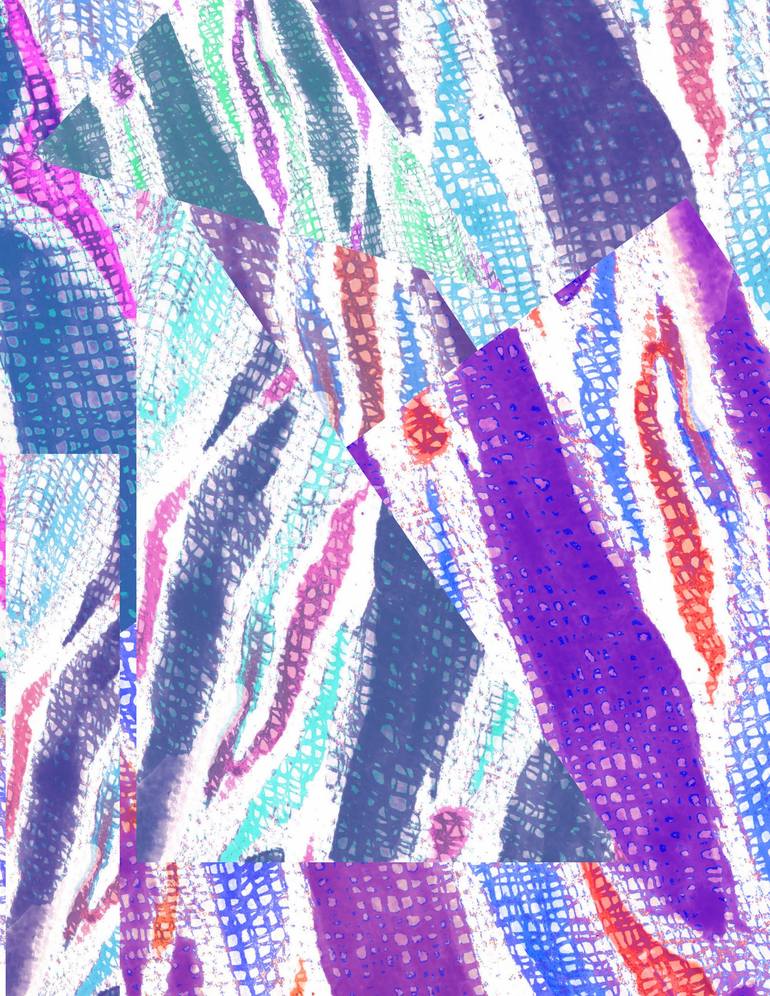 Purple Mesh Painting by Milena MM | Saatchi Art