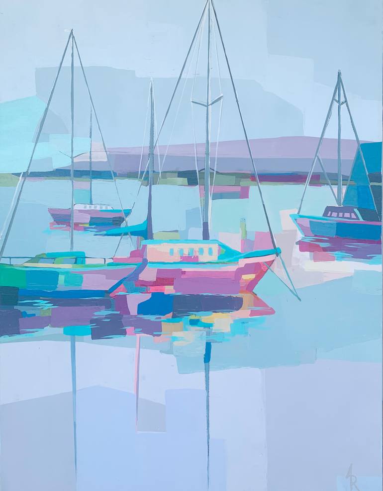 Quiet Evening Painting by Alma Ramirez | Saatchi Art