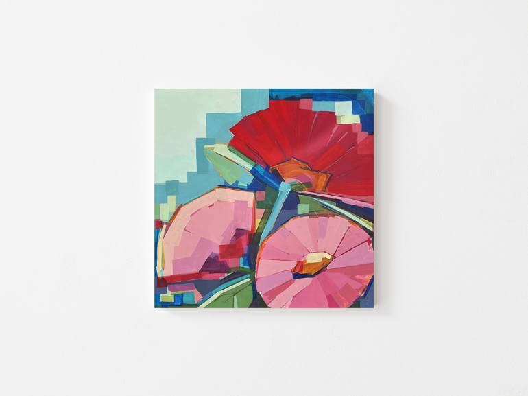 Flowers That Bring Memories Painting by Alma Ramirez | Saatchi Art