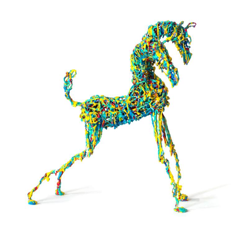 Two-headed horse Sculpture by Graham Nash | Saatchi Art