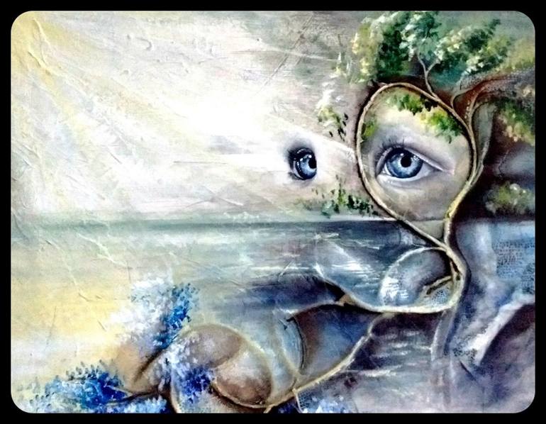 eyes of nature Painting by Vicky Gagné Vaillancourt | Saatchi Art