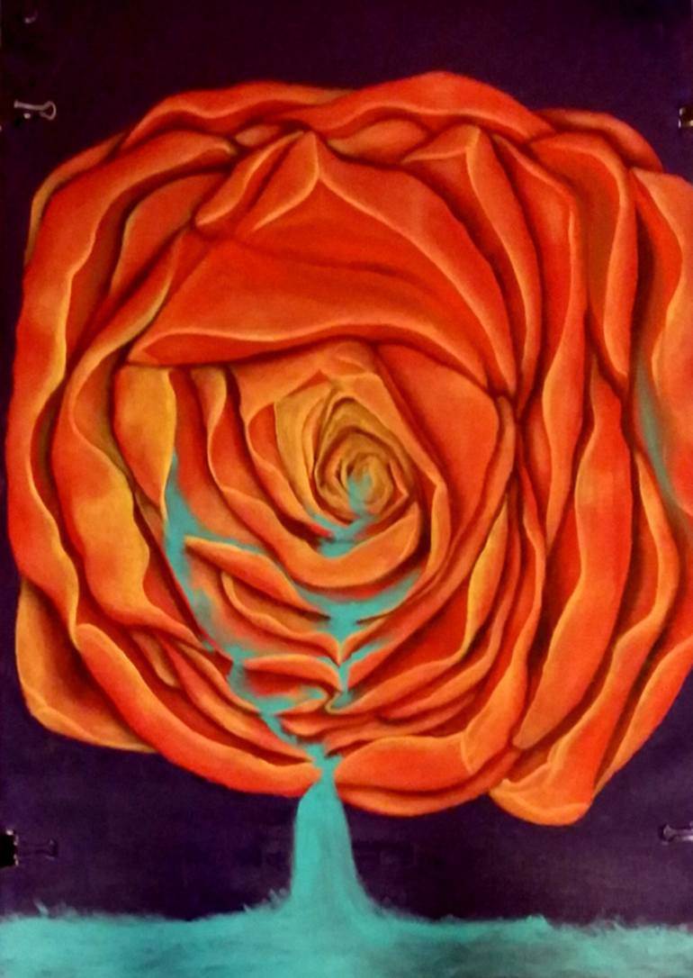 Overflowing Love Painting by Preet Juneja | Saatchi Art