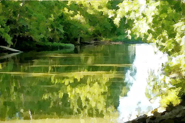 Riverbank Landscape Photography by Jennifer Smith | Saatchi Art