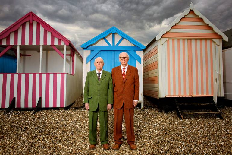 Gilbert & George Southend Beach Huts Photography by Alan Powdrill ...