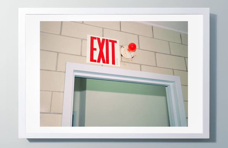Exit Sign 30x40 inch Edition 1/20 (2014) Photography by ALAN POWDRILL ...