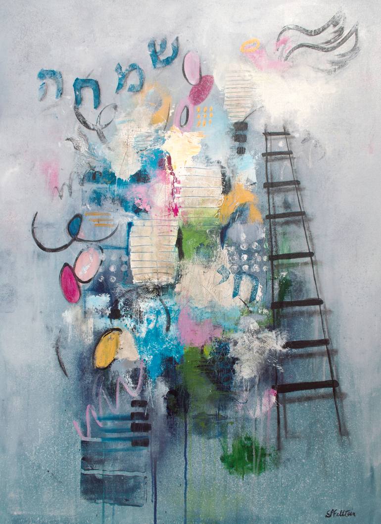 Stairway to Heaven No. 2 Painting by Sharon Feldstein | Saatchi Art