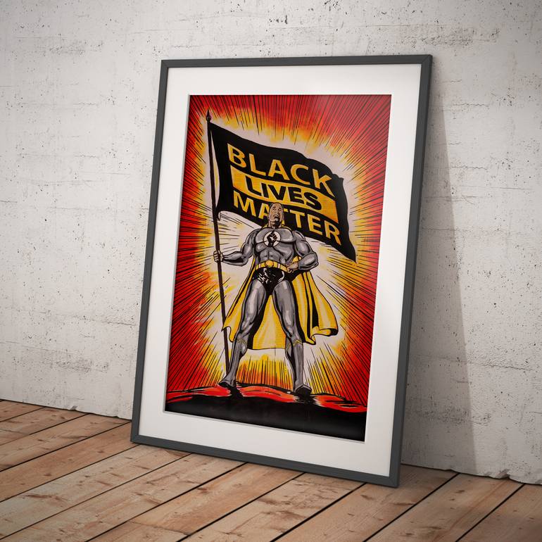 BLM 2020 Painting by Ahmad Shariff | Saatchi Art