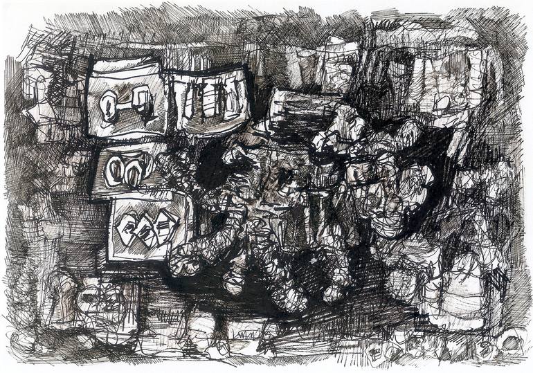 gaha.jawj Drawing by David Ronce | Saatchi Art