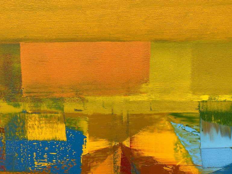 Abstract-137- Golden illumination Decomposition Painting by Nivas ...