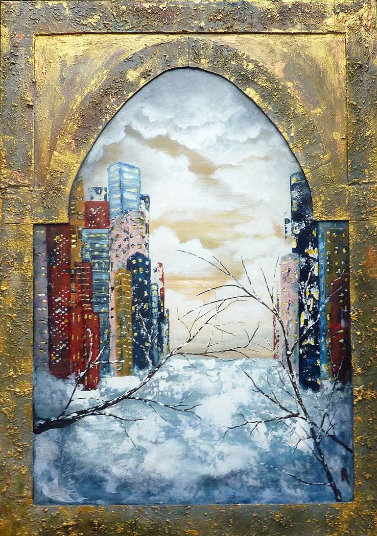 La limite Painting by Anne Robin | Saatchi Art