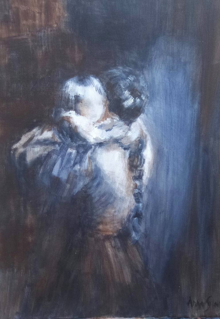 Mother and Child Painting by anna sims | Saatchi Art