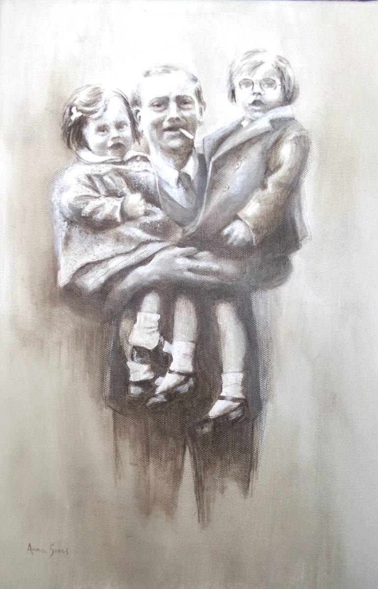 Favorite Uncle Painting by Anna Sims | Saatchi Art