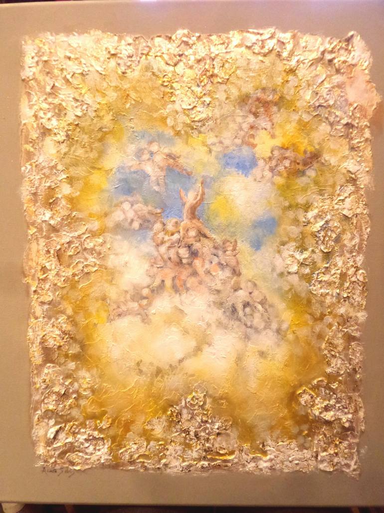 Heavenly Babes Painting by anna sims | Saatchi Art