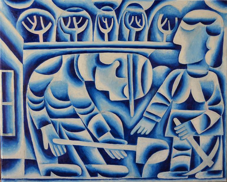 pick and shovel Painting by Ian Macintyre | Saatchi Art