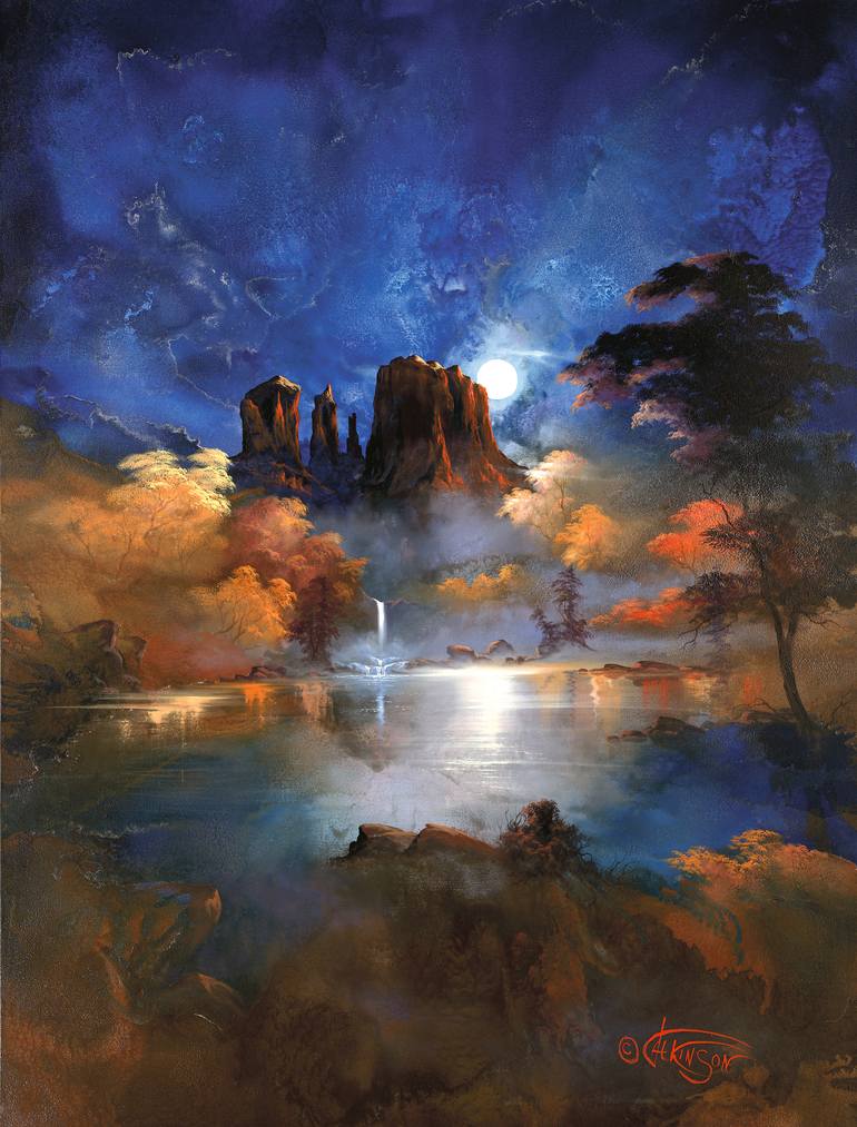 Cathedral Rock Painting by T Atkinson | Saatchi Art