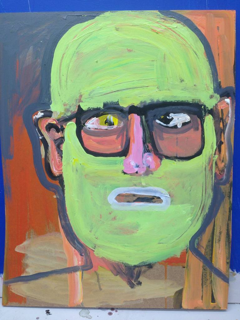 Sad man 20 Painting by - Nimzo-Indian | Saatchi Art