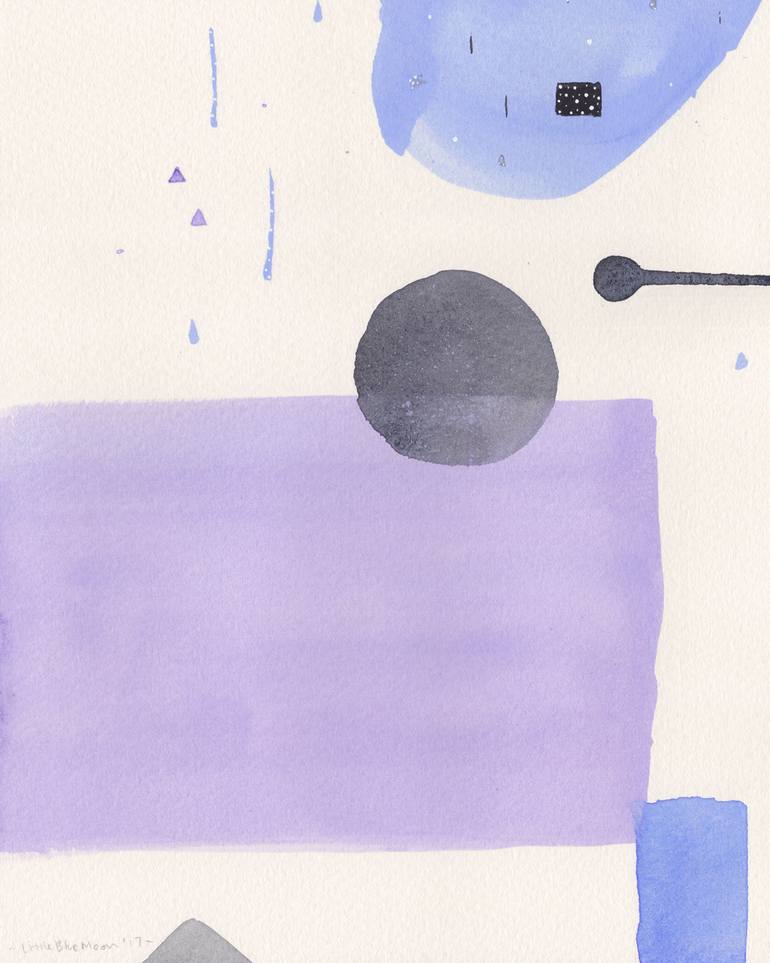 Black Moon Landing Painting by Little Blue Moon | Saatchi Art