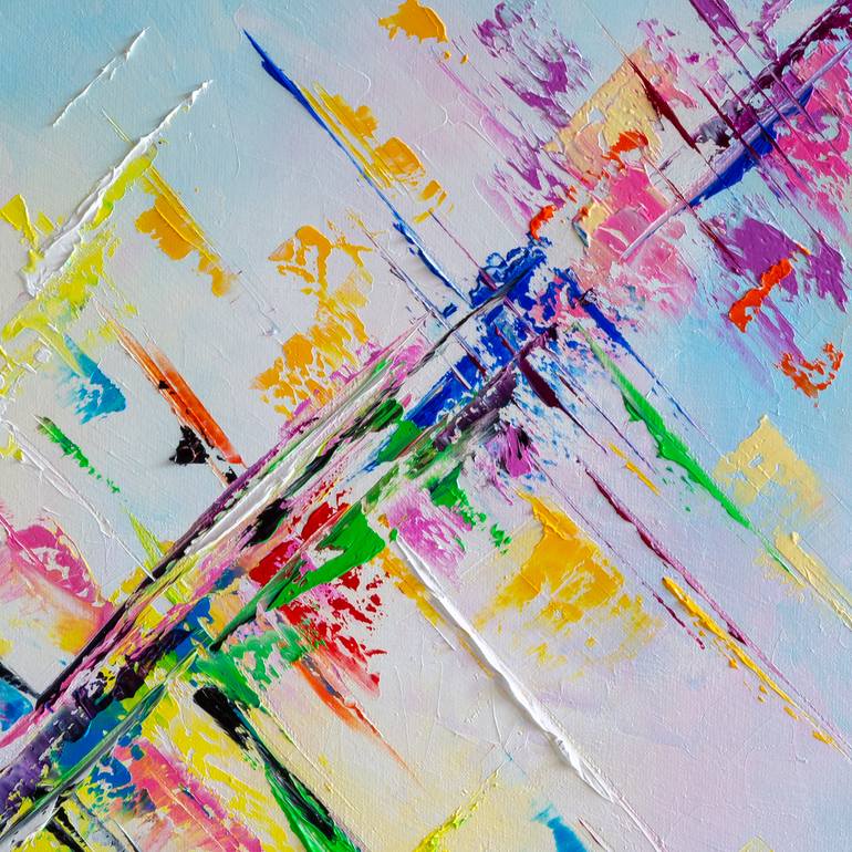 JOY DIAGONAL Painting by Liubov Kuptsova | Saatchi Art