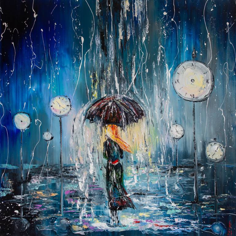 Time is running Painting by Liubov Kuptsova | Saatchi Art