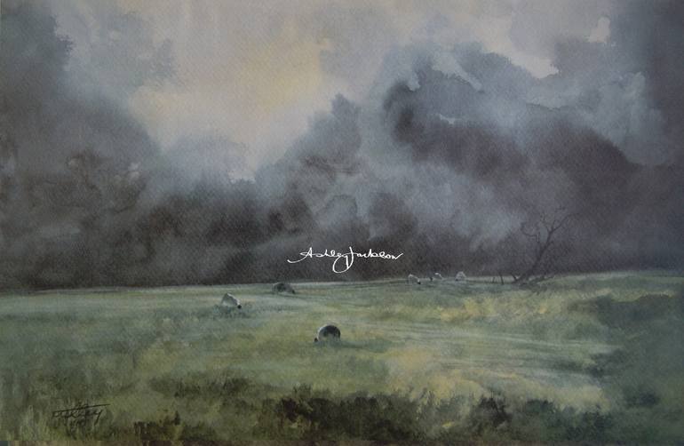 Paths across the Pennines Painting by Ashley Jackson | Saatchi Art