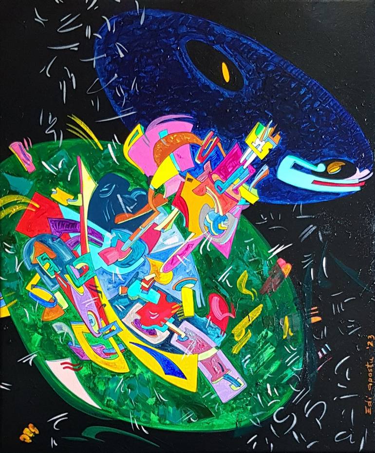 Mantis Devoratrice Painting by Edi APOSTU | Saatchi Art