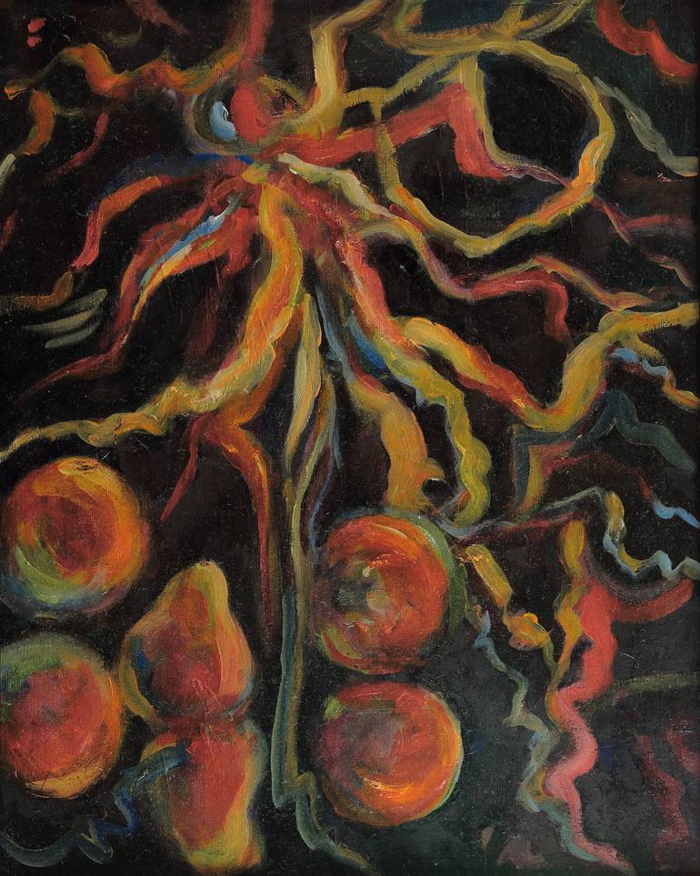 Fruit Abstract Painting by Yelena Polyanskaya | Saatchi Art